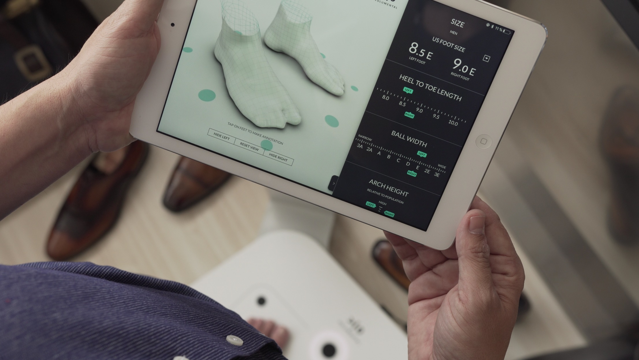 Tech Development: Feet Scan & Size App | Bespoke Factory Group